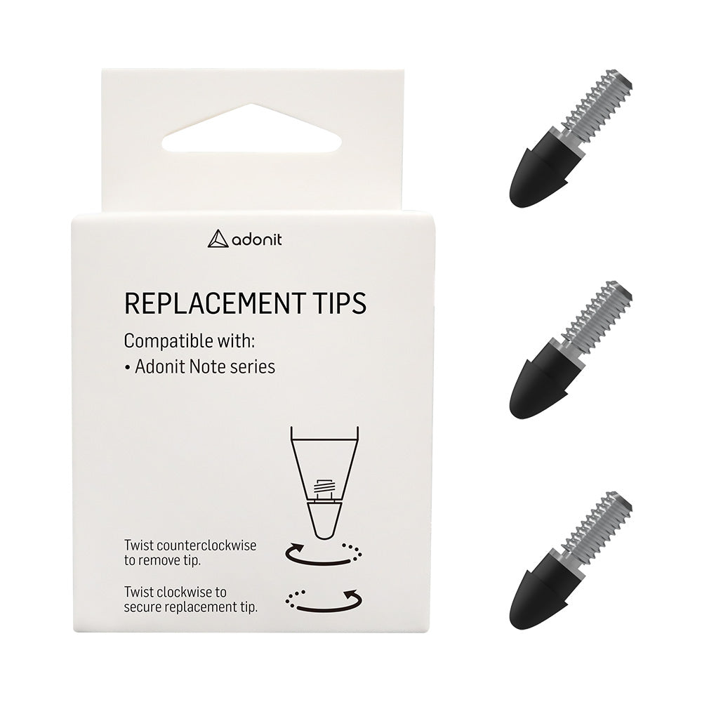 Adonit Note / Note 2 / Log / Note-UVC / Note-M Rep. Tip - 3 Pack